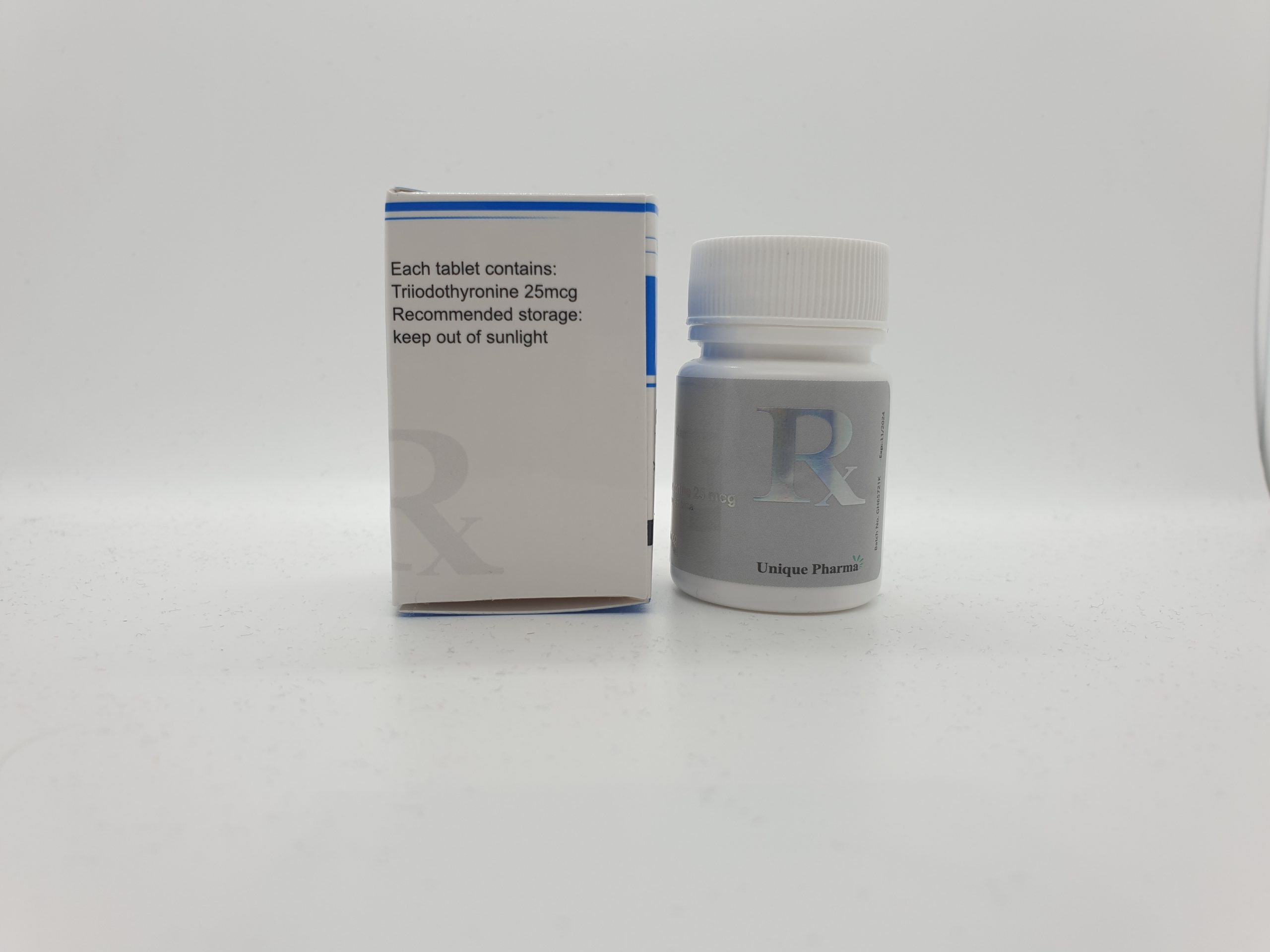 T3 (Triiodothyronine) 25 by UNIQUE PHARMA® - Apotheker medicatie